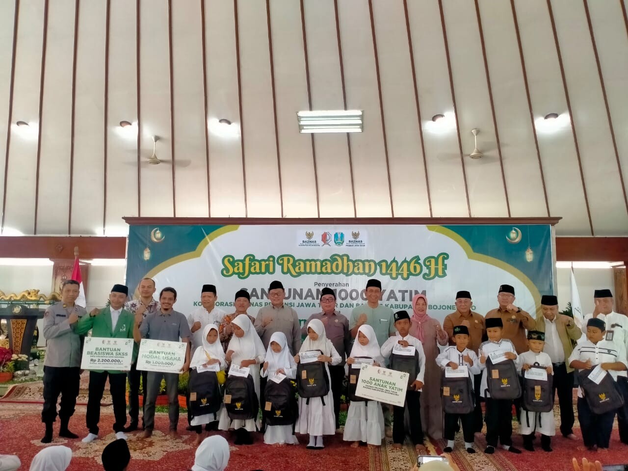 Bupati Bojonegoro Dukung Langkah Baznas Beri Santunan 1.000 Anak Yatim, Bantuan Modal Usaha dan ...